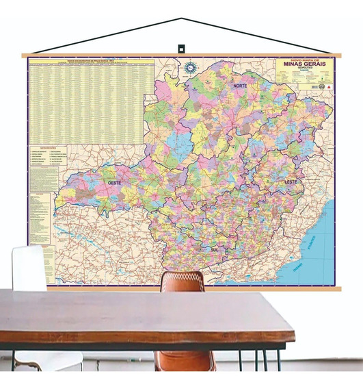 Mapa Rodoviario Minas Gerais Mercadolivre 📦