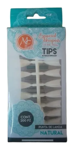 Mc Nails Tips, 200 unidades de ponta de lança natural | MercadoLivre