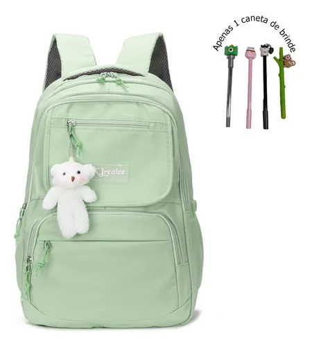 Mochila Grande Impermeável Kl Realce Modern Bear 43cm Parcelamento