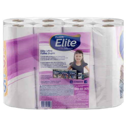 Papel Higiênico Folha Dupla Elite Ultra 32 Rolos 30m Full à Venda Em