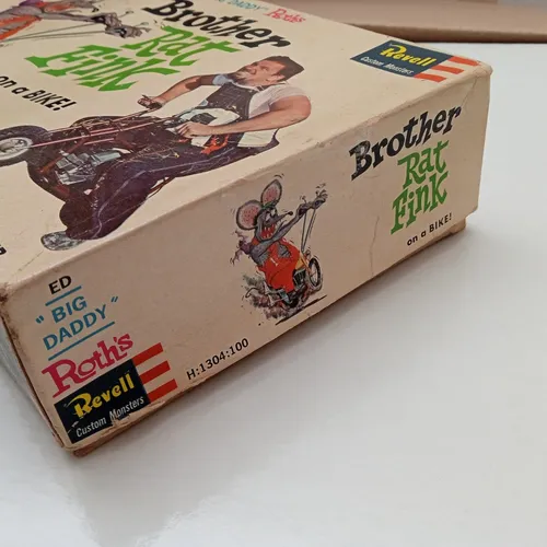 Revell Vintage 100% Original 1964 Brother Rat Fink On A Bike Revell Vintage 100% Original 1964 Brother Rat Fink On A Bike