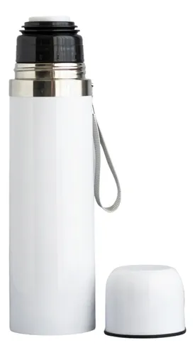 Termo Bala Sublimable Blanco Premium Metal Frio/calor 500cc