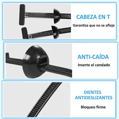 Cinchos De Plástico Autobloqueantes 50 Pcs, 9cm, 22lbs | MercadoLibre