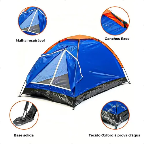 Barraca De Acampamento Camping Para Até 4 Pessoas Iglu | MercadoLivre Barraca De Acampamento Camping Para Até 4 Pessoas Iglu | MercadoLivre