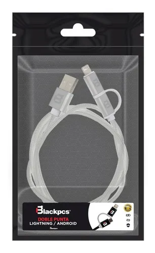 Blackpcs Cable De Datos Usb 2 En 1 Micro Blanco | MercadoLibre Blackpcs Cable De Datos Usb 2 En 1 Micro Blanco | MercadoLibre