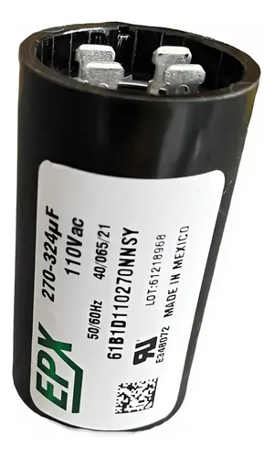 Capacitor De Partida 270-324uf 110vac Motor Weg 110/220volts | MercadoLivre