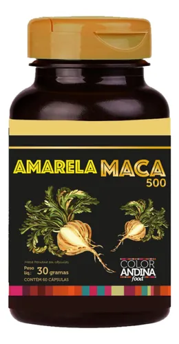 Maca Peruana Amarela Pura premium 60 Cápsulas Color Andina | MercadoLivre Maca Peruana Amarela Pura premium 60 Cápsulas Color Andina | MercadoLivre