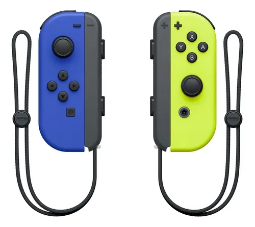 Joystick inalámbrico Nintendo Switch Joy-Con (L)/(R) LED RGB azul ...