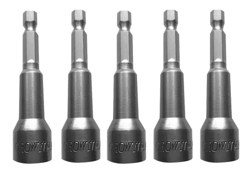 5 Puntas Hexagonales Magneticas 3/8 PuLG 10mm Para Taladro | Cuotas sin ...