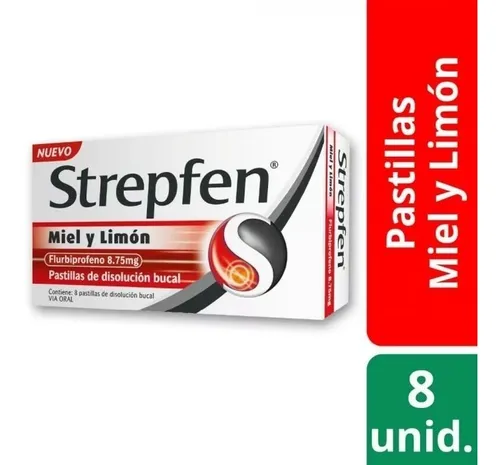 Strepfen , Miel Limón , Dolor De Garganta . 8 Comprimidos | Cuotas sin ...