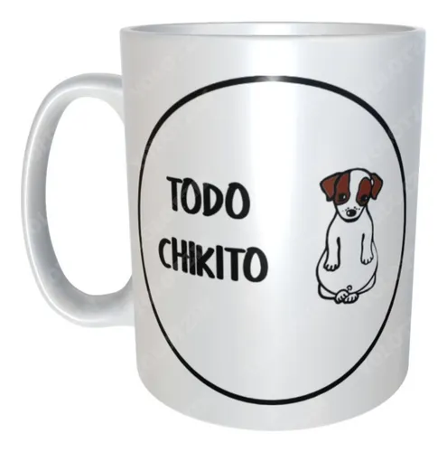 Taza Meme Perrito Todo Chiquito Panzon M3nombreycajaregalo Cuotas Sin Interés