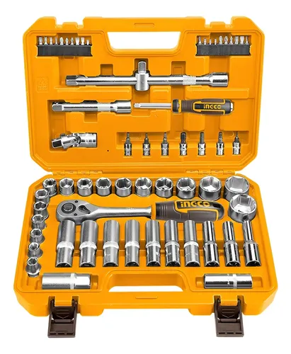 Set De Herramientas Ingco 1/2 62pcs Dados Tubos Puntas Ingco Naranja ...