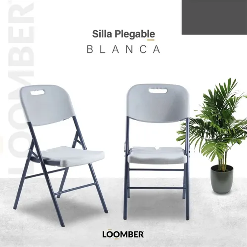 Paquete De 6 Sillas Plegables Blancas Color Blanco Loomber Jm-x53 ...