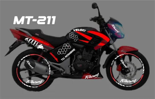 Kit Calcomanias Sticker Reflejantes Veloci Agressor 250 Meses Sin Interés