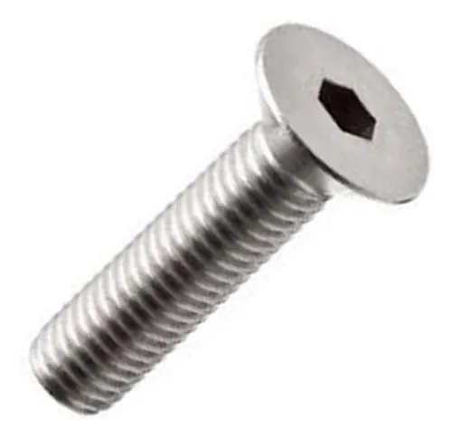 Tornillo Allen con cabeza plana M 4 x 8 de acero inoxidable, 100 ... Tornillo Allen con cabeza plana M 4 x 8 de acero inoxidable, 100 ...