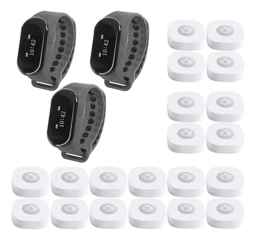 Sistema De Llamadas Inalámbricas,3 Reloj Con 20 Botones | Envío gratis