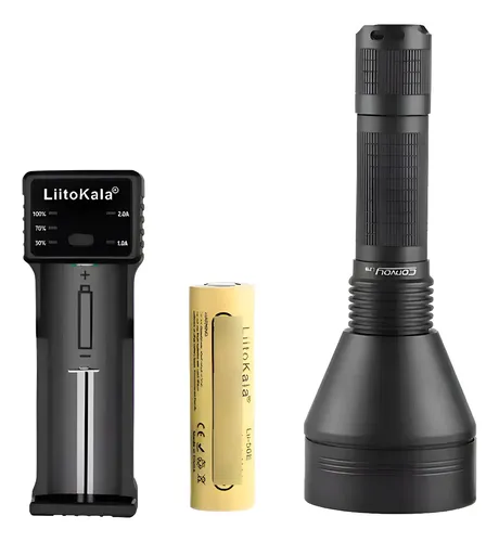 Linterna Convoy L21b Led Sft40 2100 Lm Con Pila Y Cargador Blanco Negro ...