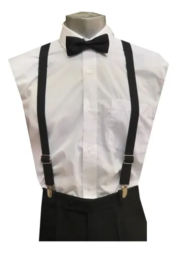 Camisa Blanca De Vestir Con Moño Y Tirante Envío Gratis