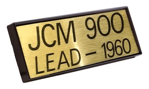 Logo Jcm 900 Lead 1960 Plaqueta + Base - Original Marshall | MercadoLivre