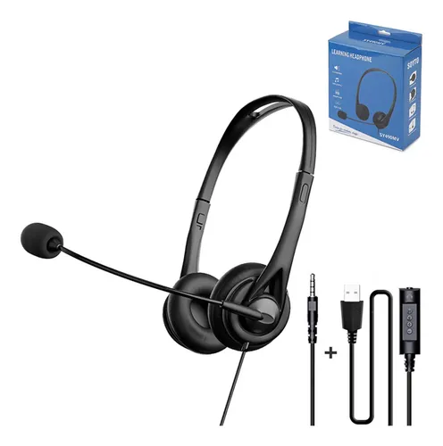 Fone Removível Headset C/ Microfone Atendimento Call Center ...