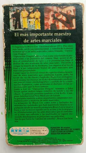Operacion Dragon Bruce Lee Vhs 1º Edicion Argentina Avh 1983 En Venta