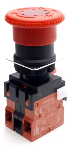 Omron A22el-m-24a-02 Illuminated E-stop Button, Turn Res Cck | Meses sin interés