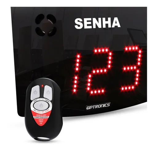 Painel Eletrônico De Senhas Sem Fio Sequencial 24x18 Cm à venda em ... Painel Eletrônico De Senhas Sem Fio Sequencial 24x18 Cm à venda em ...