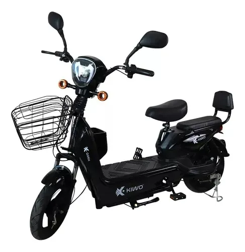 Bicicleta Electrica Kiwo 350w 70km/carga, 40km/h C/alarma Negro ...
