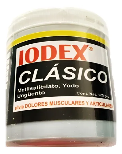 Iodex,clásico Pomada Corporal Artesanal 125gr Espalda Dolor | MercadoLibre