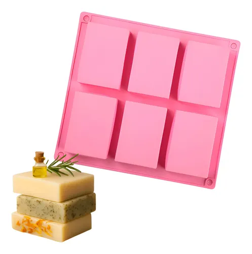 Forma De Silicone Sabonete Retangular Liso 100g Artesanal | MercadoLivre