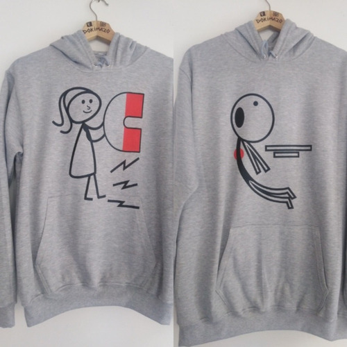 Poleras Sudaderas Duo Parejas Regalo S M L Cuotas Sin Interés