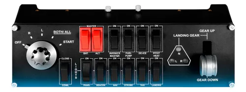 Logitech G Saitek Pro Flight Switch Panel Color Negro Logitech G Saitek Pro Flight Switch Panel Color Negro