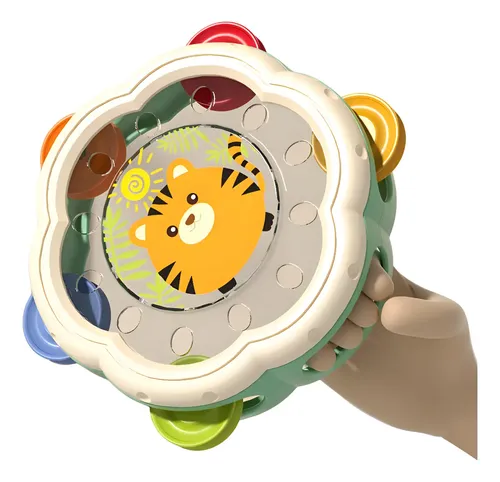 Sonaja Bebe Pandero Estimulación Temprana Sensorial Regalo | MercadoLibre