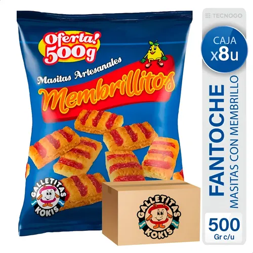 Dulce Galletitas Kokis Membrillitos Membrillo 500 G Pack X 8 | MercadoLibre