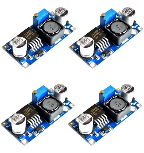 Kit 4x Lm2596 Conversor Regulador Tensão 3a Step Down