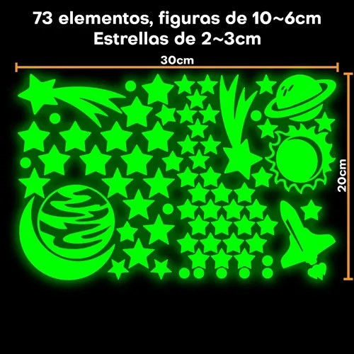 Estrellas Fluorescentes Adhesivas Vinilo Techo Dis. Espacio en venta en ... Estrellas Fluorescentes Adhesivas Vinilo Techo Dis. Espacio en venta en ...