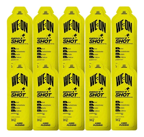 Kit 10 Gel Carboidrato Isotônico We-on Energy Shot Carbo Gel Sabor ... Kit 10 Gel Carboidrato Isotônico We-on Energy Shot Carbo Gel Sabor ...
