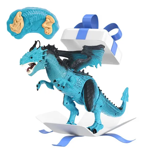 Dragão Dinossauro Thorn Controle Remoto Solta Fumaça De Gelo Frete Grátis