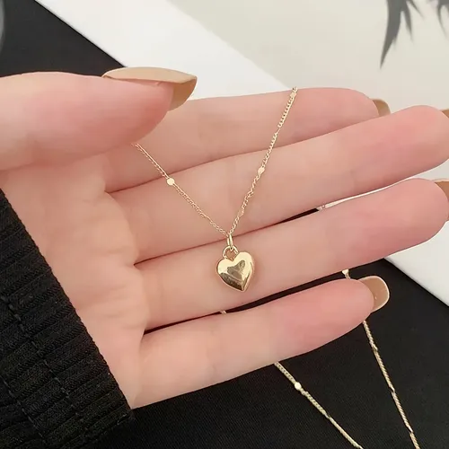 Collar: Lujo Ligero Con Diseño De Nicho En Forma De Corazón | MercadoLibre