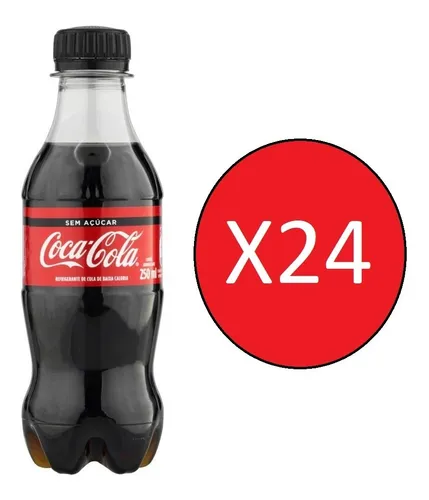 Refrigerante Coca Cola Sem Açúcar 250ml Pet Kit 24 Unidades à venda em ... Refrigerante Coca Cola Sem Açúcar 250ml Pet Kit 24 Unidades à venda em ...