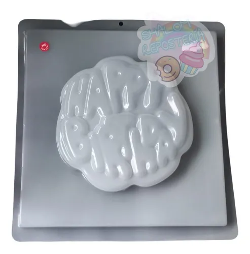 Molde Jumbo Para Gelatina Letras Happy Birthday Yeso Choco Meses