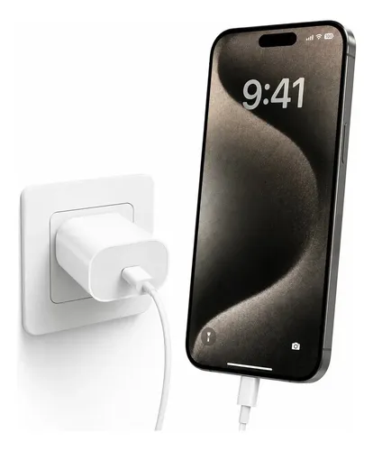 Cargador y Cable Para iPhone Lightning Color Blanco | Cuotas sin interés