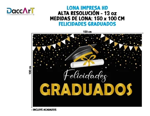 Lona Graduacion Felicidades Graduados Dif Modelo 100cmx150cm en venta ... Lona Graduacion Felicidades Graduados Dif Modelo 100cmx150cm en venta ...