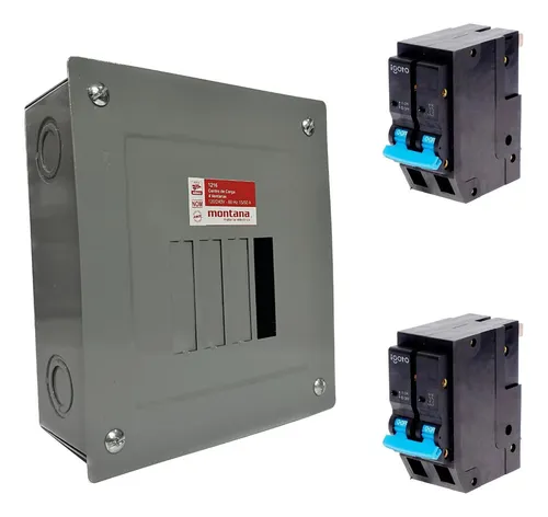 Centro Carga Montana Empotrar 2 Pastillas 2 Polos Igoto | Envío gratis