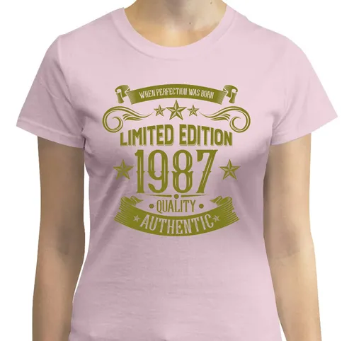 Playera De Mujer Leyenda Cumpleaños 1987 Limited Edition Playera De Mujer Leyenda Cumpleaños 1987 Limited Edition