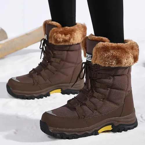 Botas De Neve E Sapatos Femininos Forrados Com Lã | Frete grátis