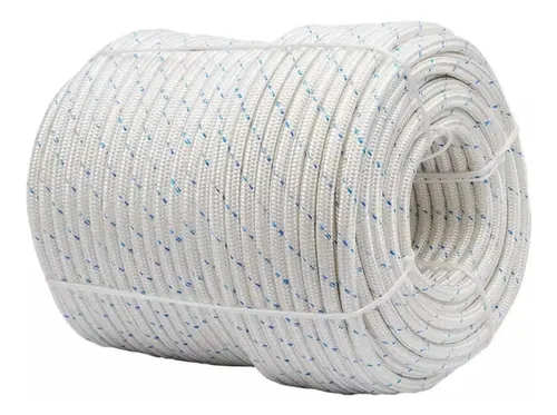 Corda 12mm Poliamida Trançada Nr18 Obra Bombeiro Rapel 100m | Frete grátis
