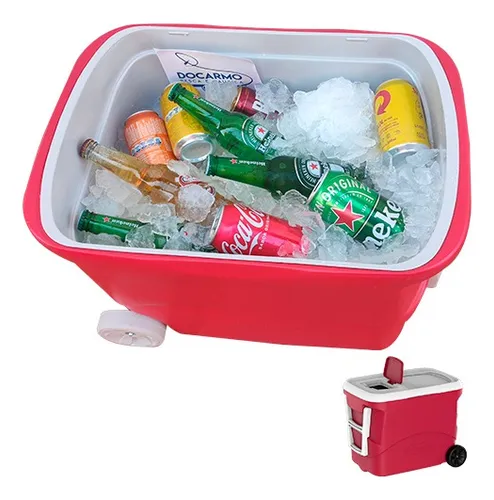 Caixa Cooler Térmica Grande Com Rodinha E Alça Termica 50lts Cor ... Caixa Cooler Térmica Grande Com Rodinha E Alça Termica 50lts Cor ...