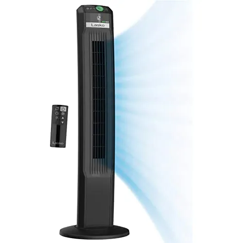 Ventilador De Torre Oscilante Lasko Ecoquiet Portátil Cont Meses