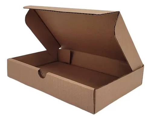 100 Caixas De Papelão 24x16x4 Montável Mini Envios Pac Sedex Pardo ...
